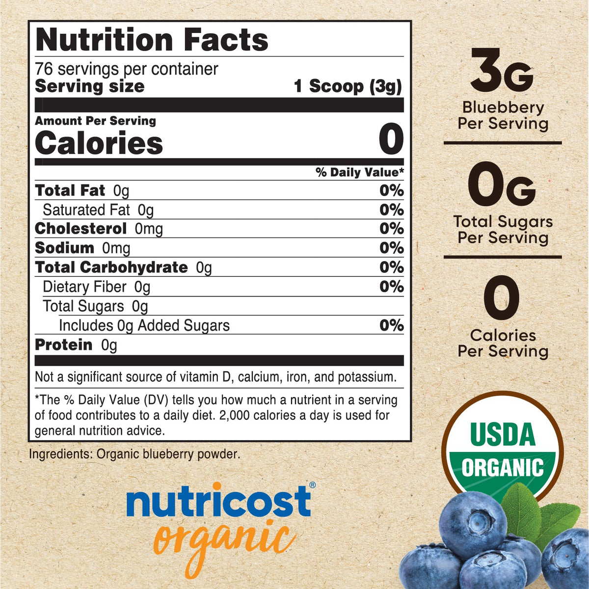 Nutricost Organic Blueberry Powder – eSupplements.com