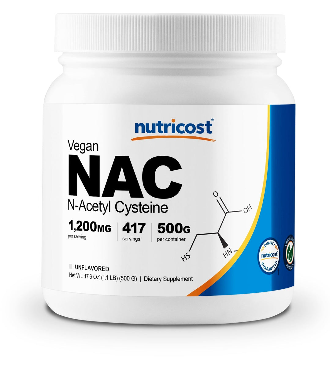 Nutricost N-Acetyl Cysteine (NAC) Vegetarian Powder – eSupplements.com