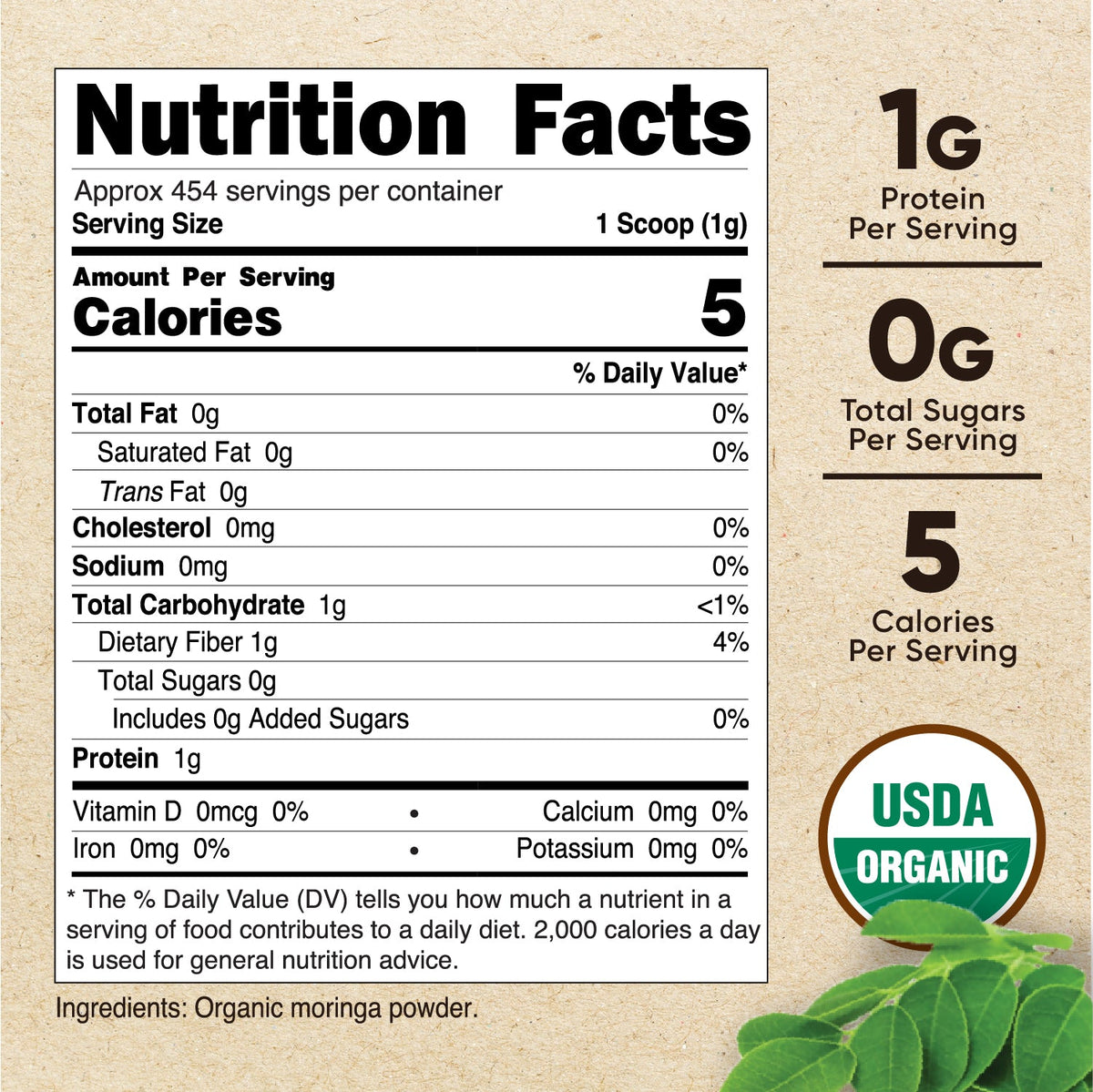 Nutricost Organic Moringa Powder (Unflavored) – eSupplements.com
